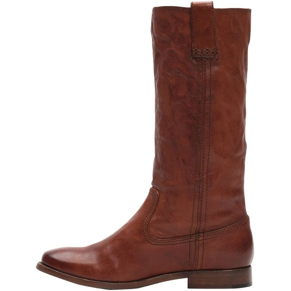 Frye | Shoes | Frye Anna Brown Leather Womens Boots In Cognac | Poshmark